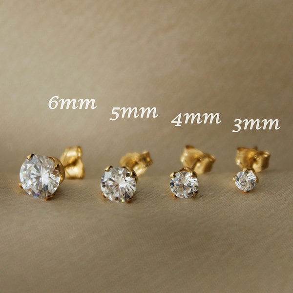 Simple Stud Earrings - Etsy