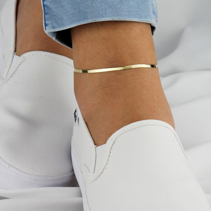 Gold Anklet - Etsy
