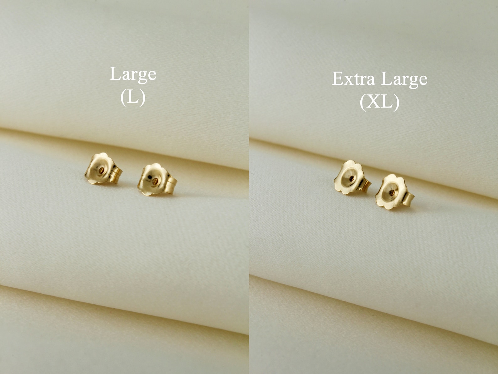 14k Solid Gold Backings, Real Gold Butterfly Backs, Gold Ear Nuts, Gold ...