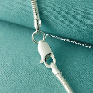 925 Sterling Silver Snake Chain Necklace Made in Italy, Silver Chain ...