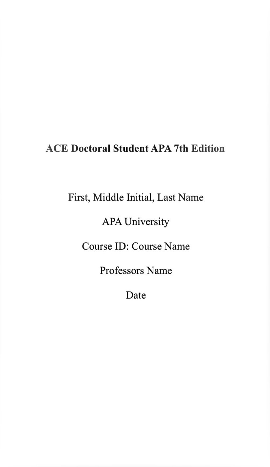 APA Format 7th Edition Guide With Instructions On How To Etsy Australia