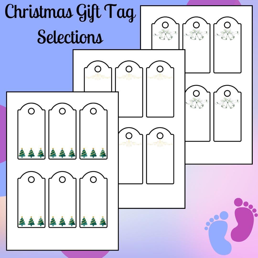 Printable Christmas Gift Tags Bundle - Etsy