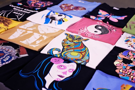 Full Color Heat Transfers With Your Logo or Artwork White | Etsy