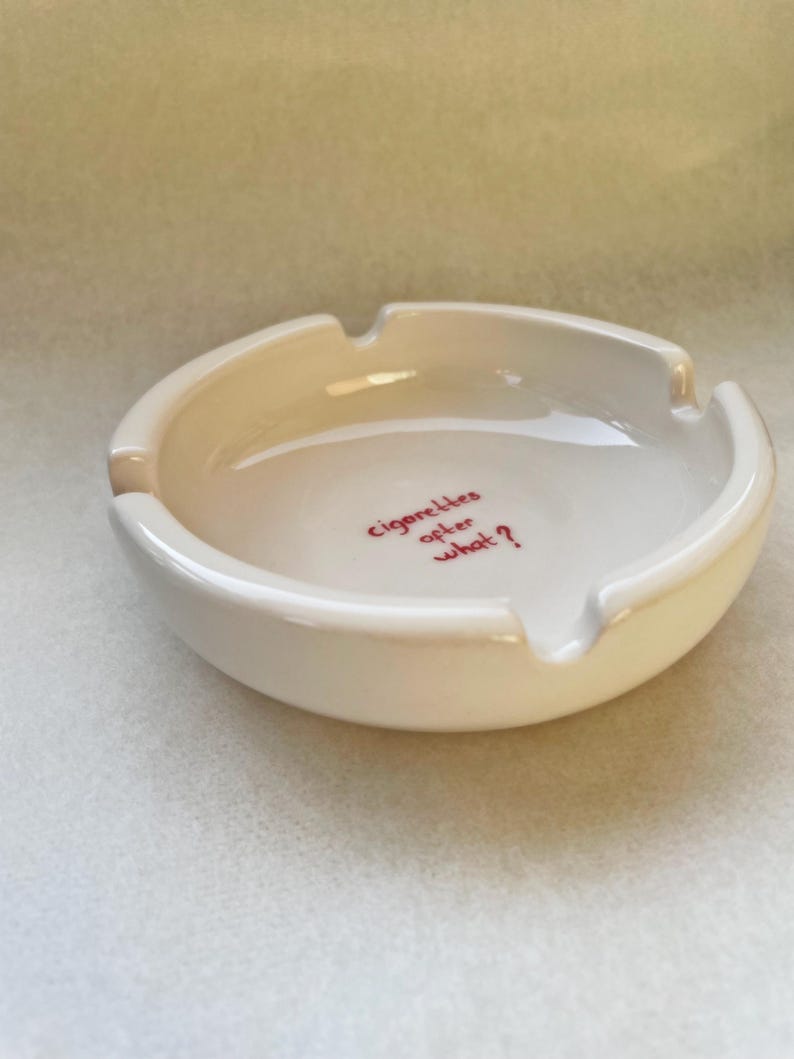 Ashtray With Message / Ceramic Ashtray / Handmade Ashtray / Funny ...