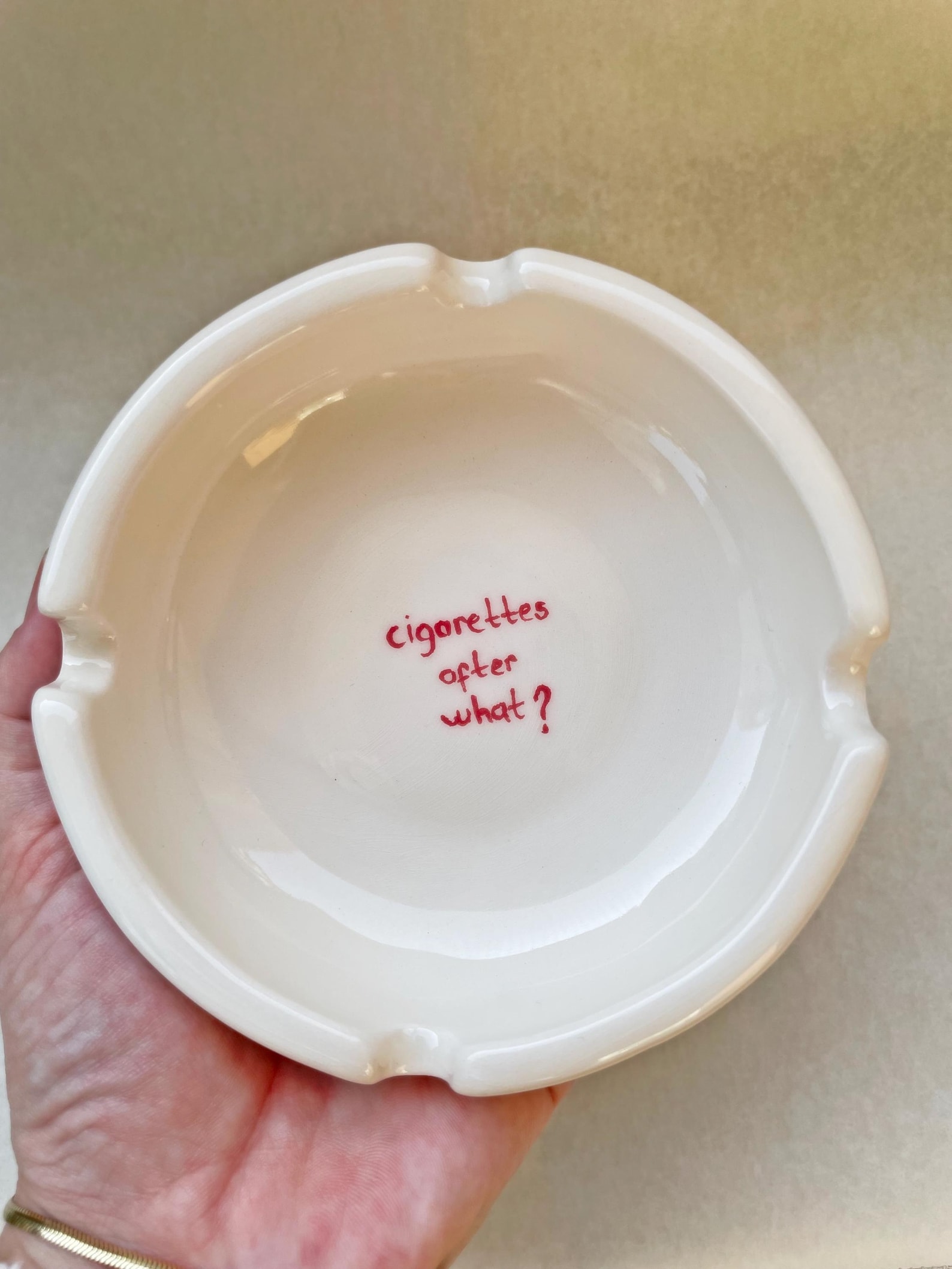 Ashtray With Message / Ceramic Ashtray / Handmade Ashtray / Funny ...