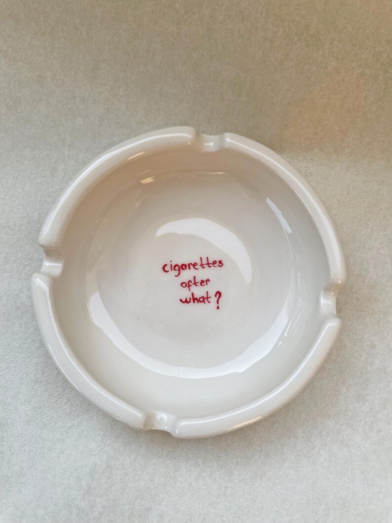 Ashtray With Message / Ceramic Ashtray / Handmade Ashtray / Funny ...