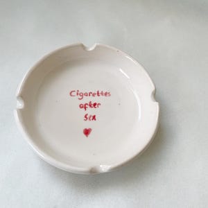 Ashtray With Message / Ceramic Ashtray / Handmade Ashtray / Funny ...