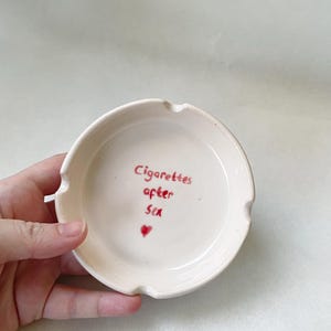 Ashtray With Message / Ceramic Ashtray / Handmade Ashtray / Funny ...