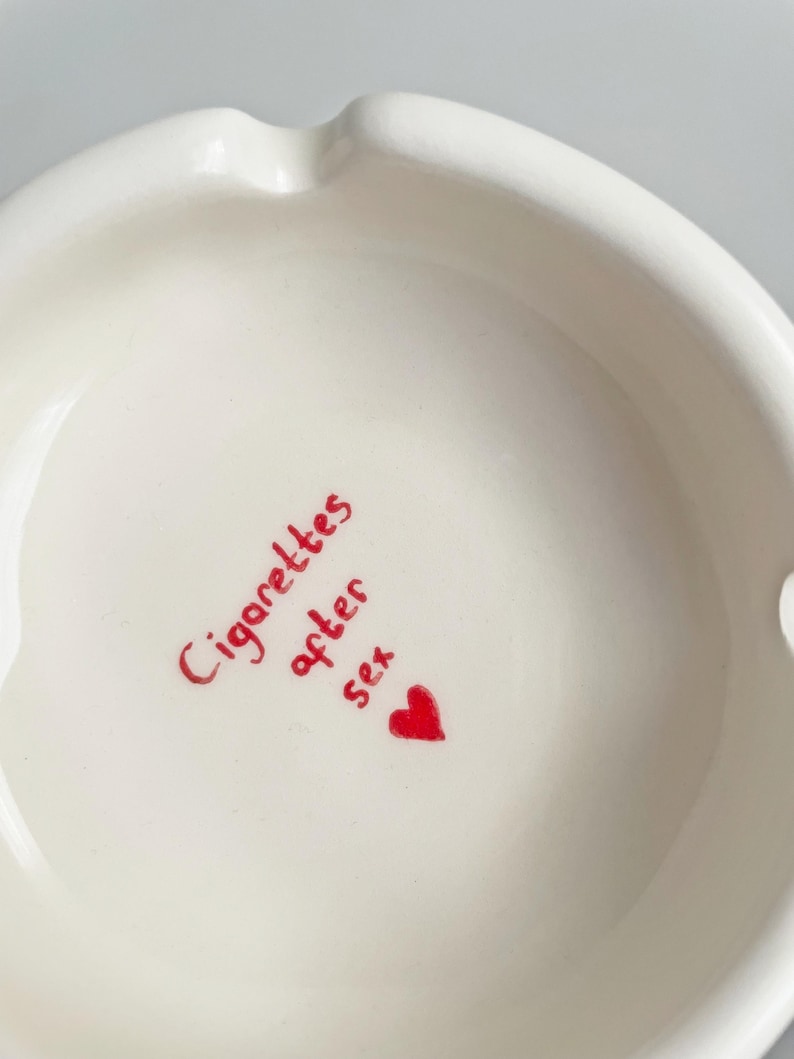 Ashtray With Message / Ceramic Ashtray / Handmade Ashtray / Funny ...