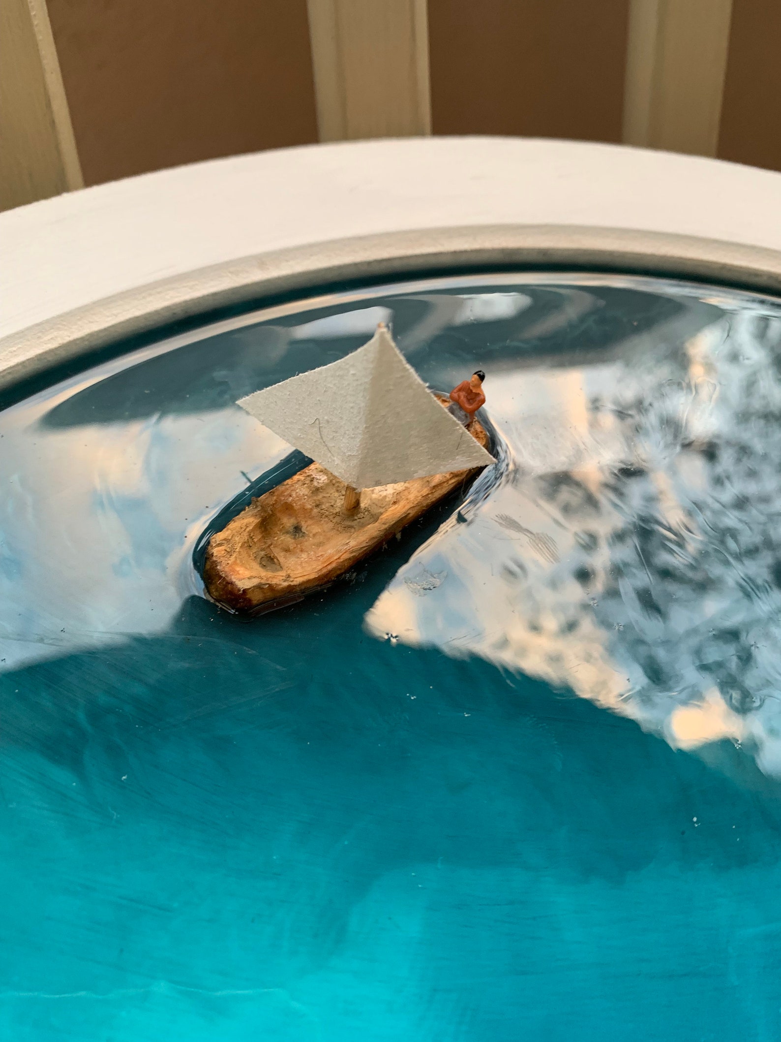 Custom made resin clock ocean theme | Etsy