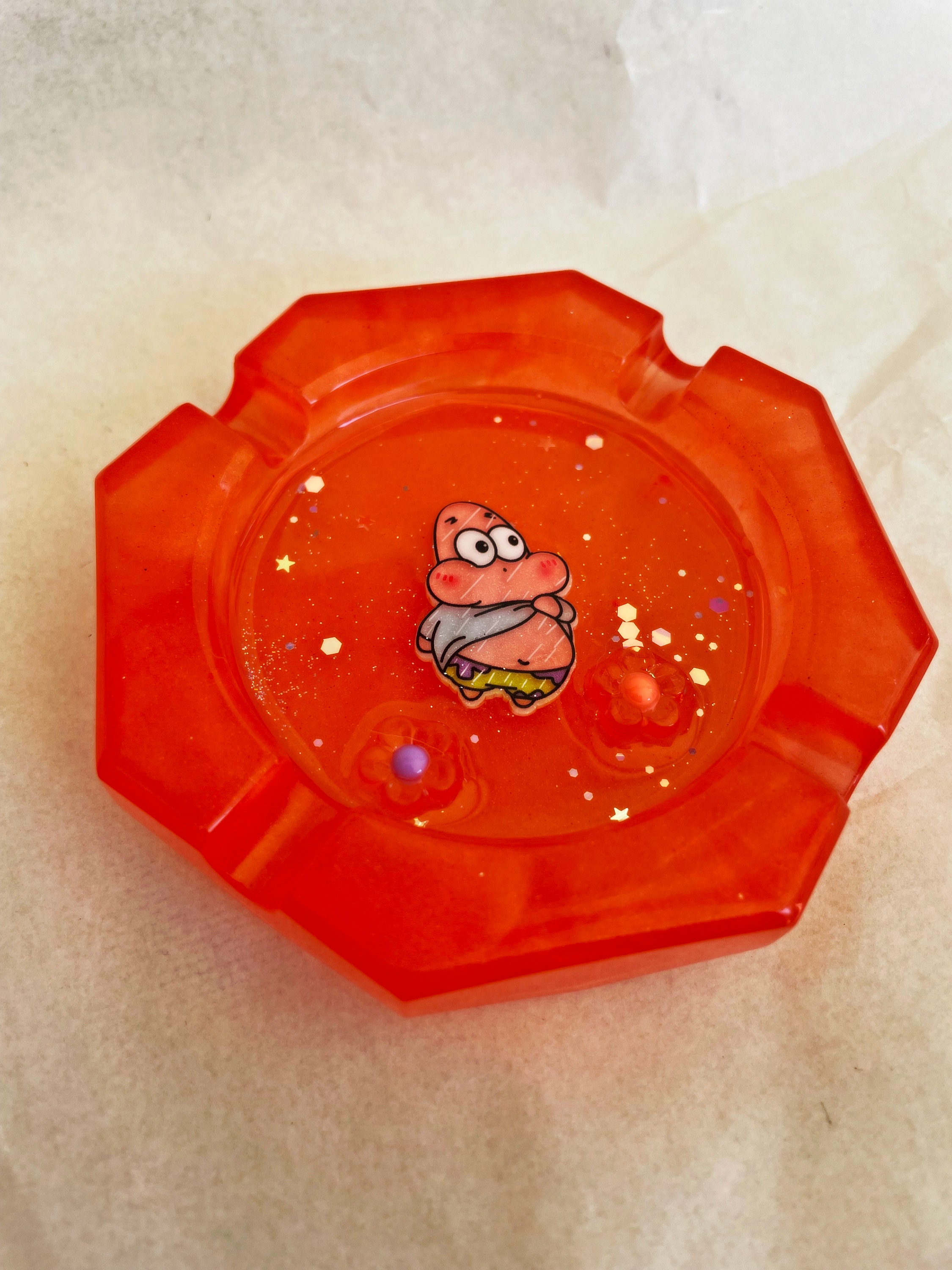 Spongebob and Patrick Ashtray Handmade Ashtray-unique Ashtray Spongbob ...