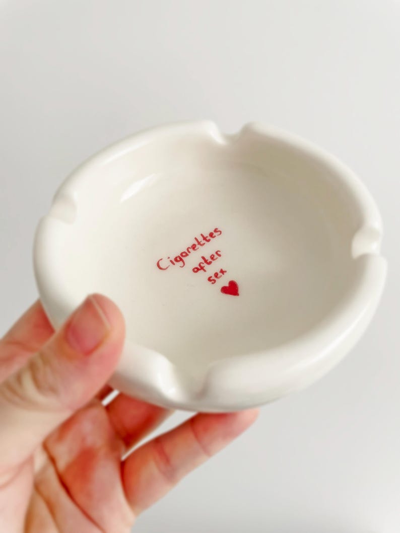 Ashtray With Message / Ceramic Ashtray / Handmade Ashtray / Funny ...