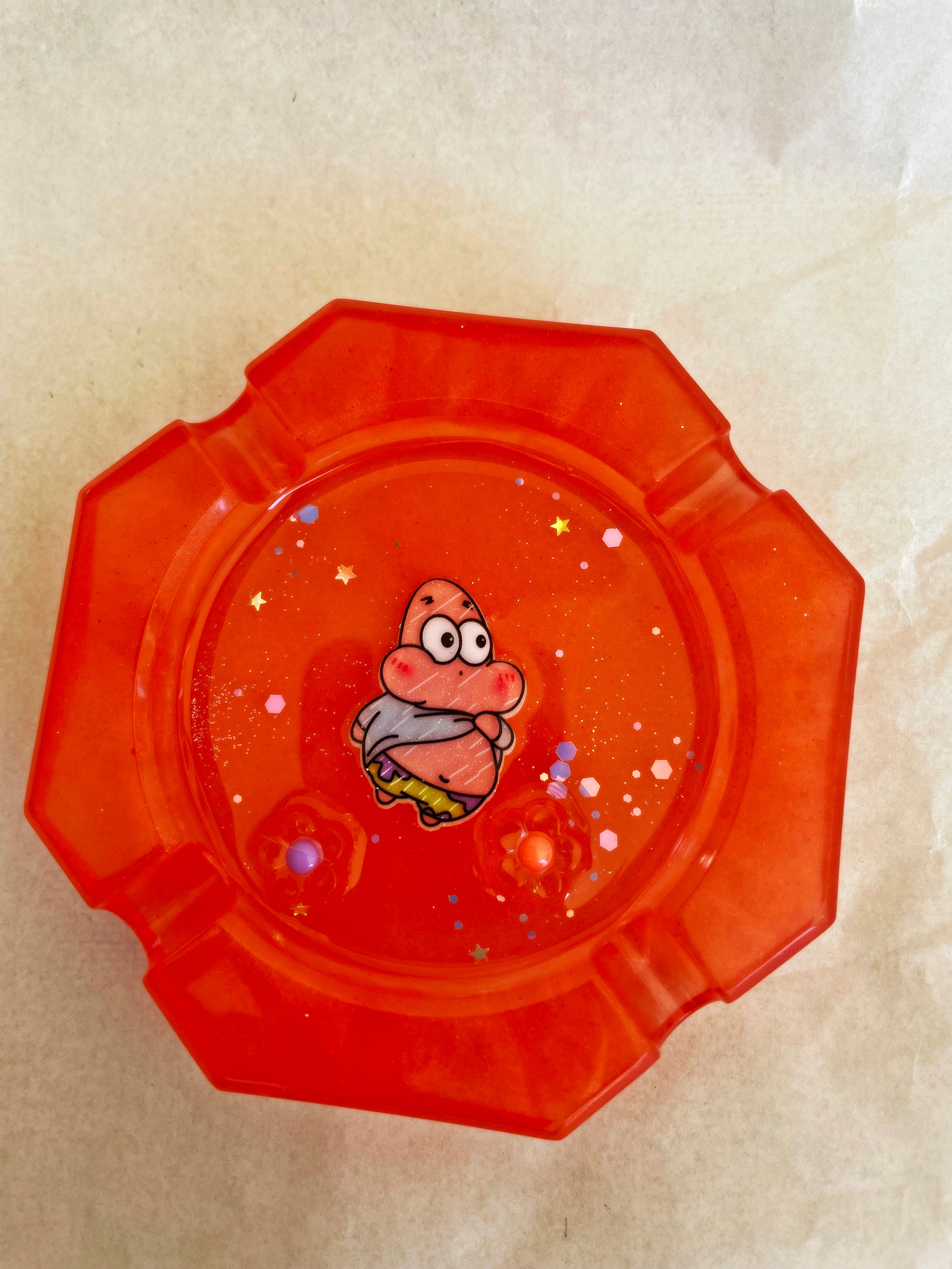 Spongebob and Patrick Ashtray Handmade Ashtray-unique Ashtray Spongbob ...