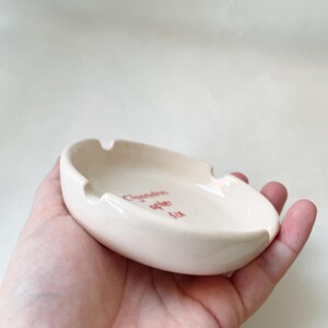 Ashtray With Message / Ceramic Ashtray / Handmade Ashtray / Funny ...