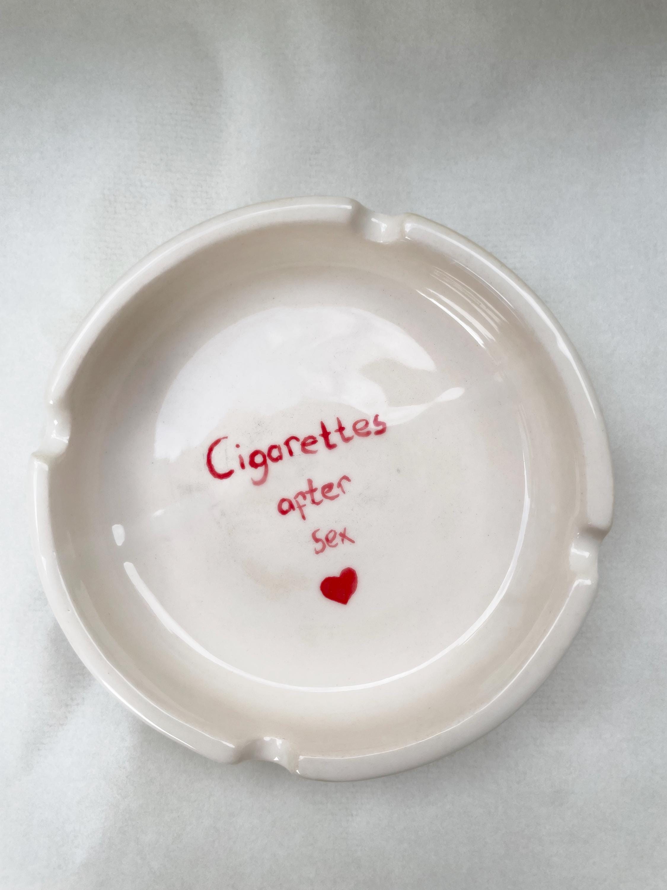 Ashtray With Message / Ceramic Ashtray / Handmade Ashtray / Funny ...
