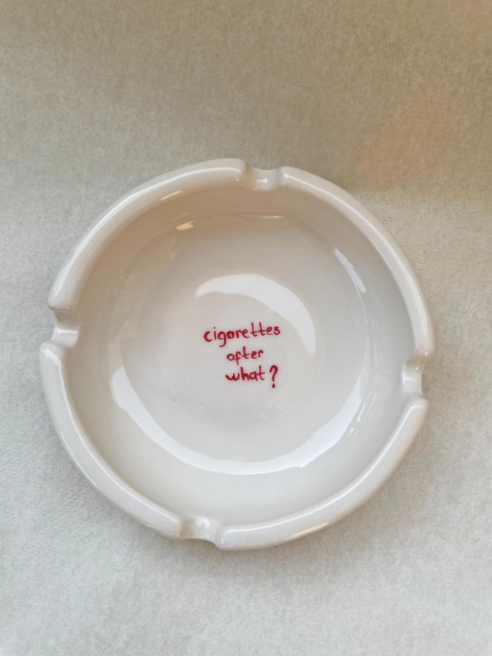 Ashtray With Message / Ceramic Ashtray / Handmade Ashtray / Funny ...