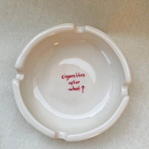 Ashtray With Message / Ceramic Ashtray / Handmade Ashtray / Funny ...