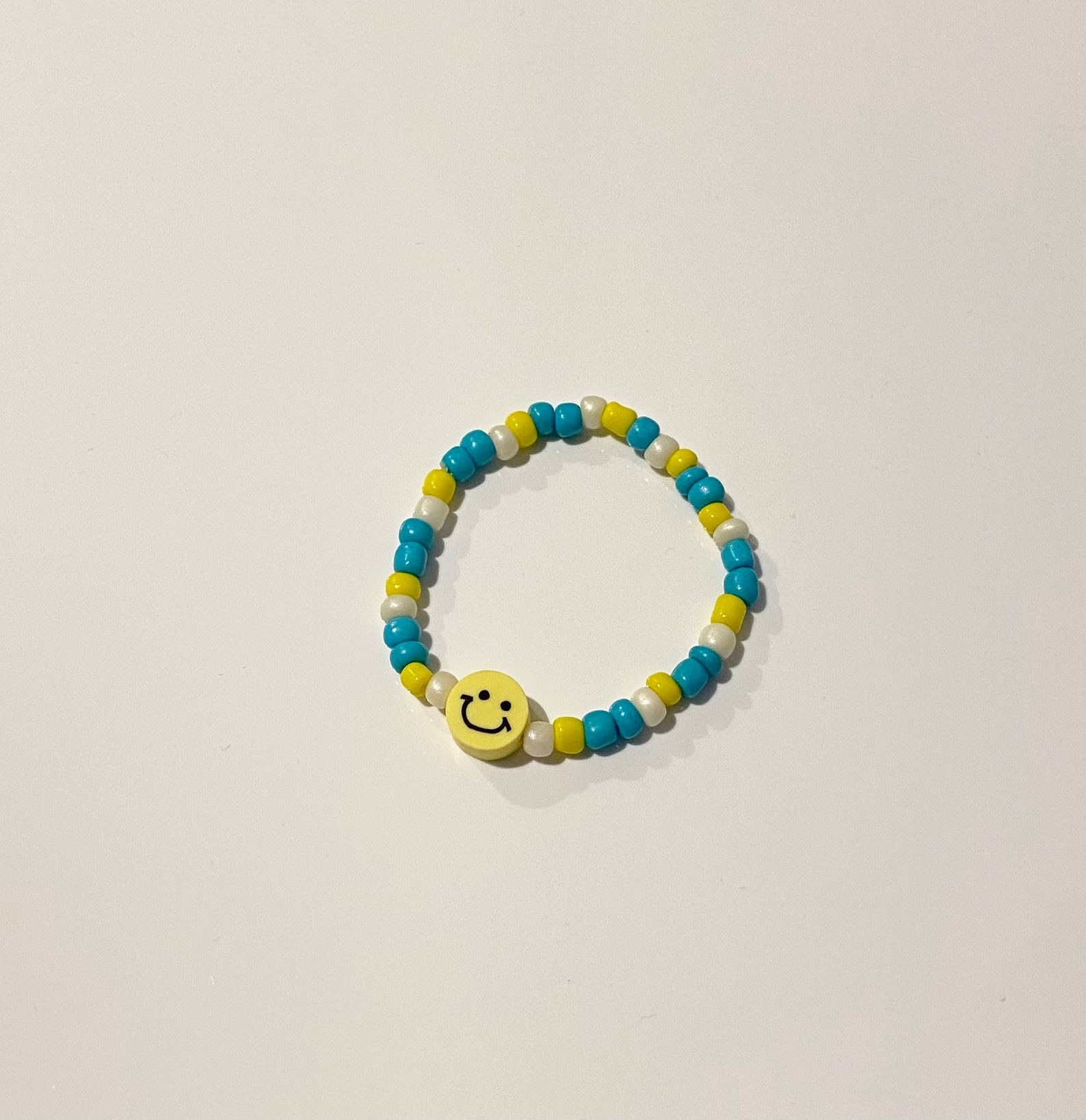 Smiley Face Beaded Bracelet for Kids Handmade Smile - Etsy
