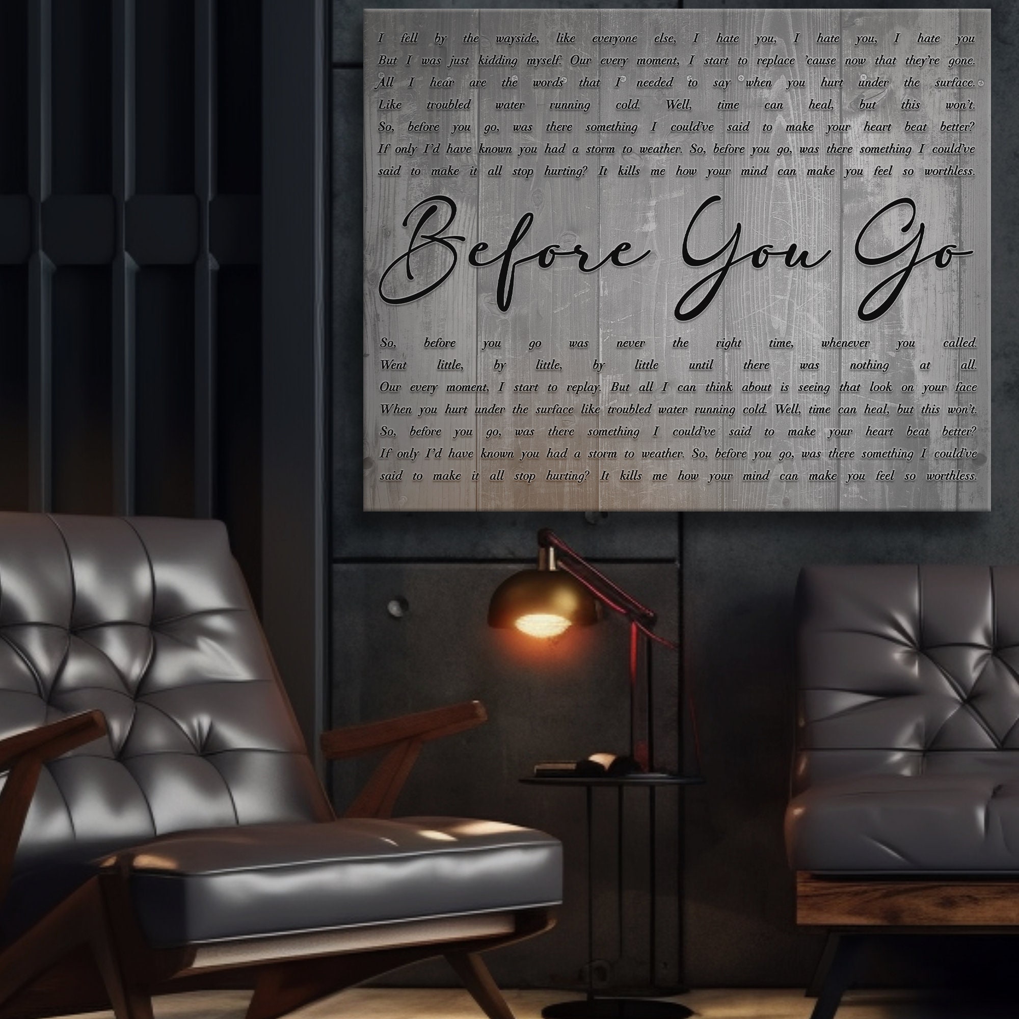 Custom Quotes on Canvas, Personalized Poetry, Lyrics on Canvas ...