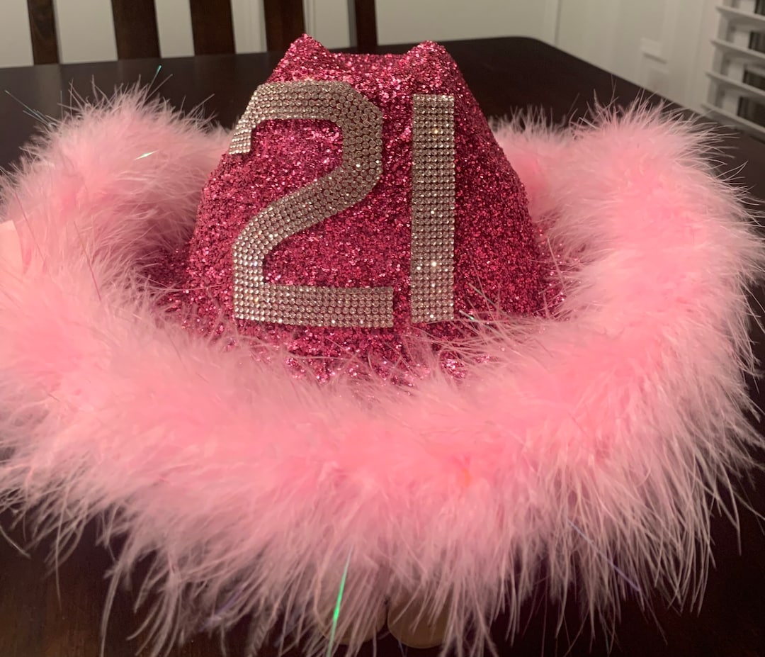 Birthday Glitter Cowboy Hat - Etsy