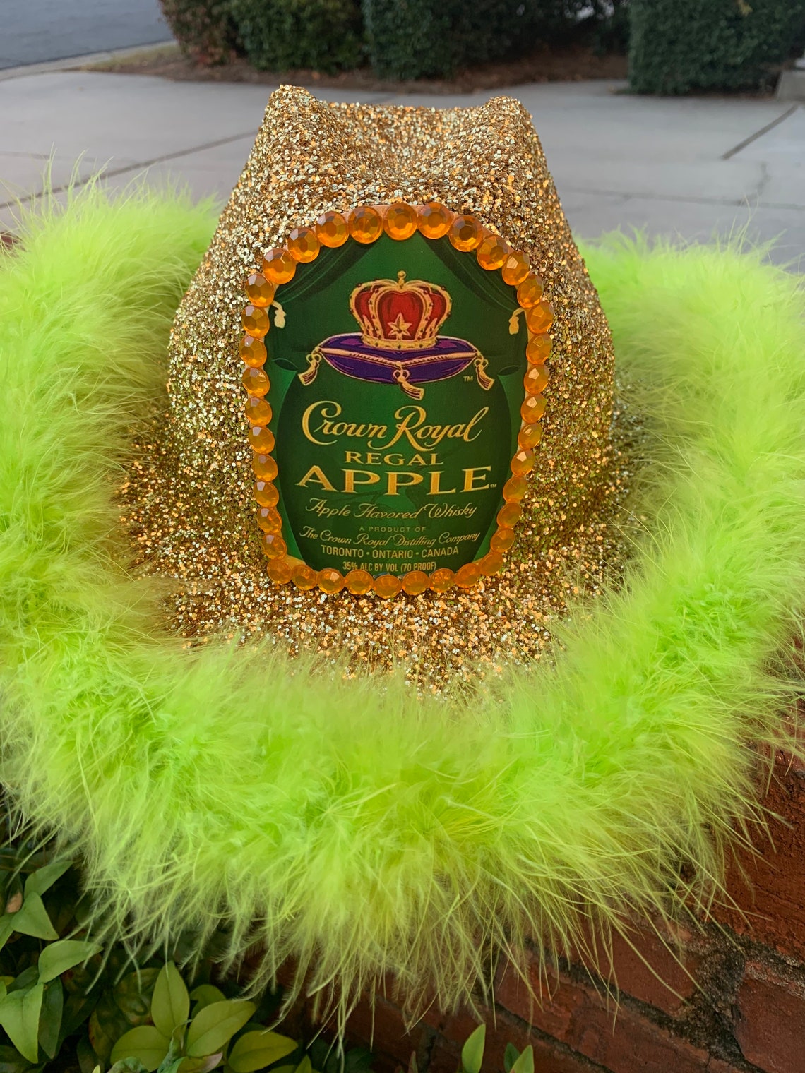 Good Glitter Crown Apple Cowboy Hat - Etsy