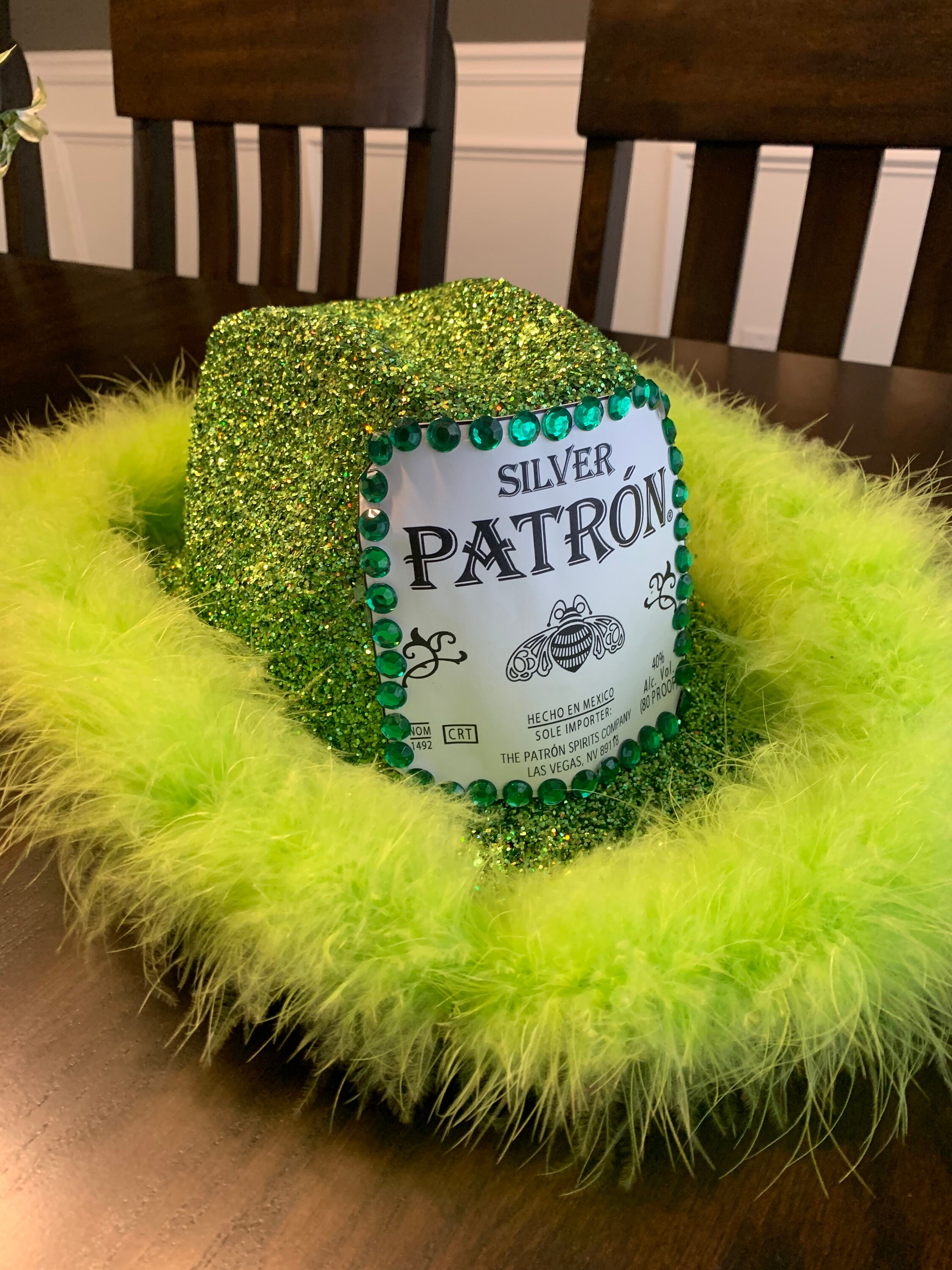 Patron Green Sparkly Cowboy Hat - Etsy