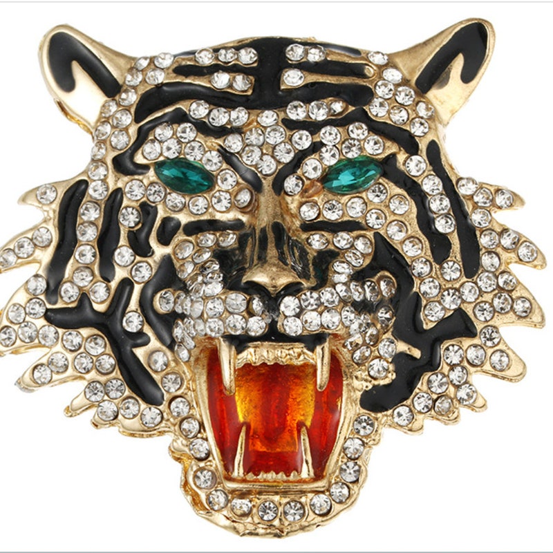 Rhinestone Tiger - Etsy