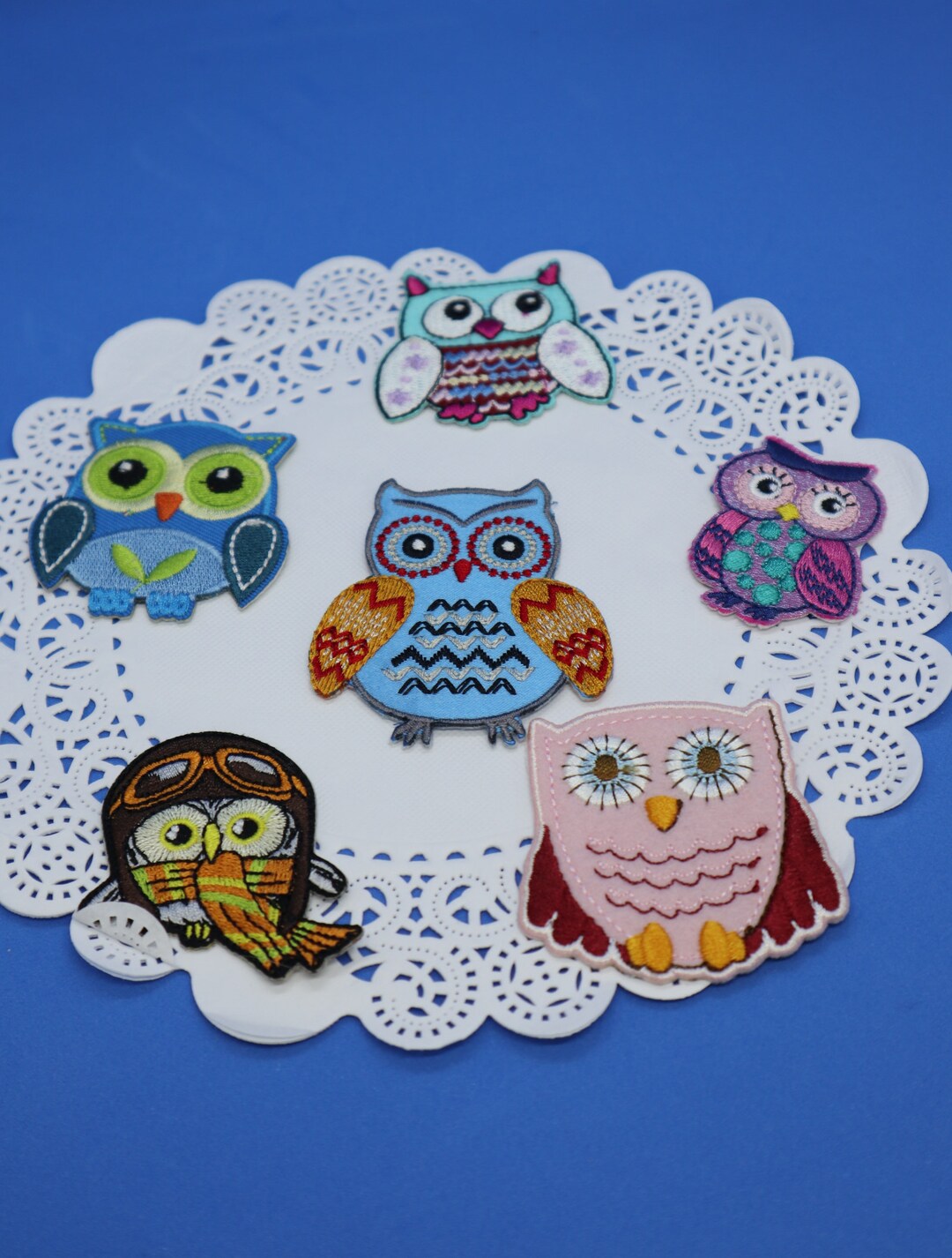 Set of 6pcs Bulk Lot Pack Mixed Owl Collection Embroidered - Etsy