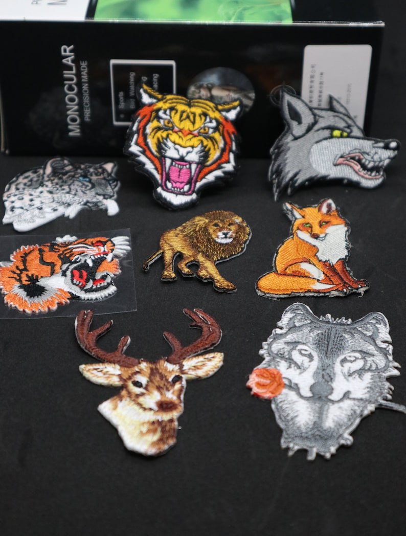 Set of 8pcs Bulk Lot Animal Tiger Leopard Fox Wolf Reindeer - Etsy