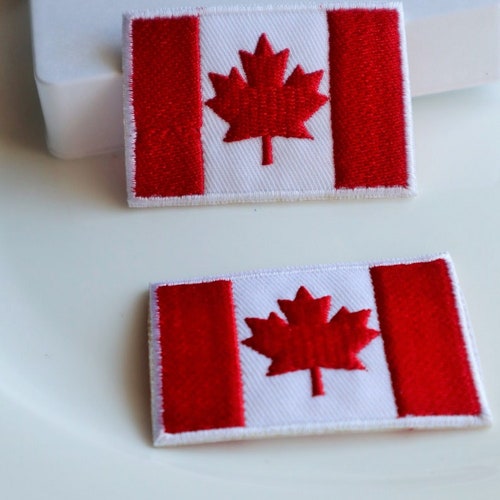 CANADA National Flag Embroidered Iron on Sew on Patch Badge - Etsy Canada
