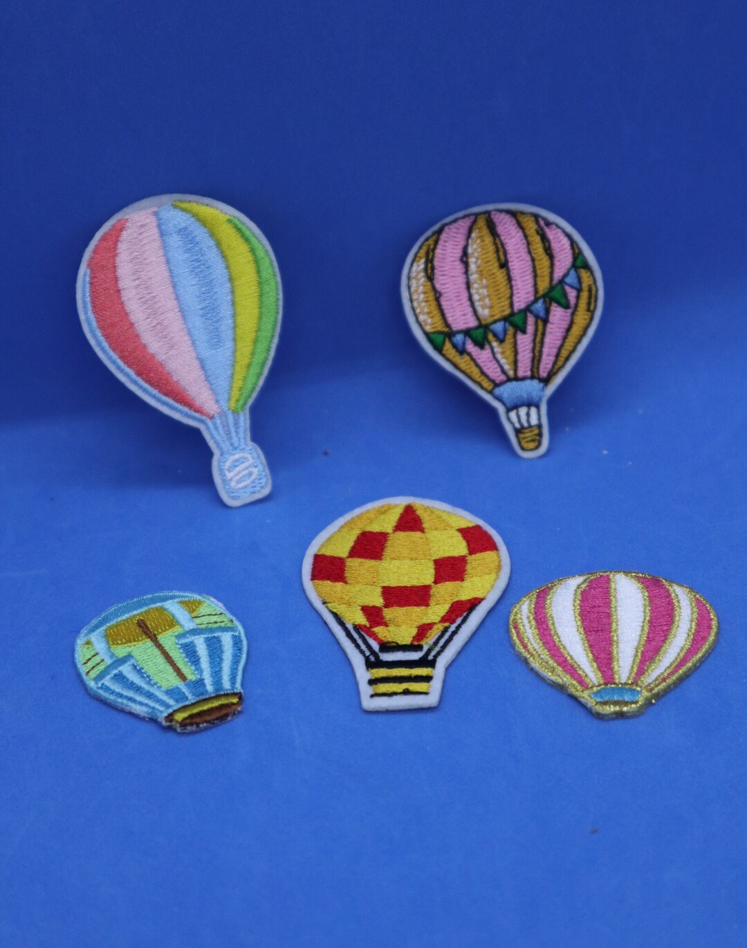 Set of 5pcs 10pcs bulk lot embroidered hot air balloon iron on patch 3 ...