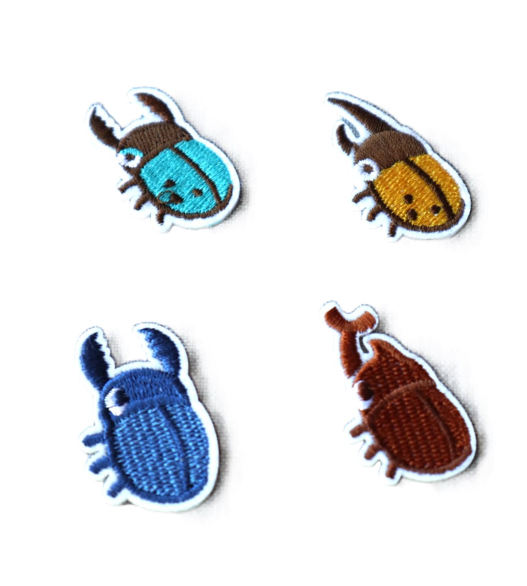 Set of 4pcs 40pcs Bulk Lot Small Cartoon Beetle Bug Stick on Iron on ...