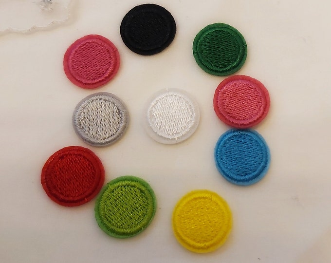 Round Number Patches, Embroidery Patches, 1.5 Inch Patch, Choose Your ...