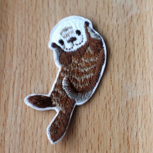 Set of 3pcs 60pcs Bulk Lot Small Animal Otter Beaver Embroidered Iron ...