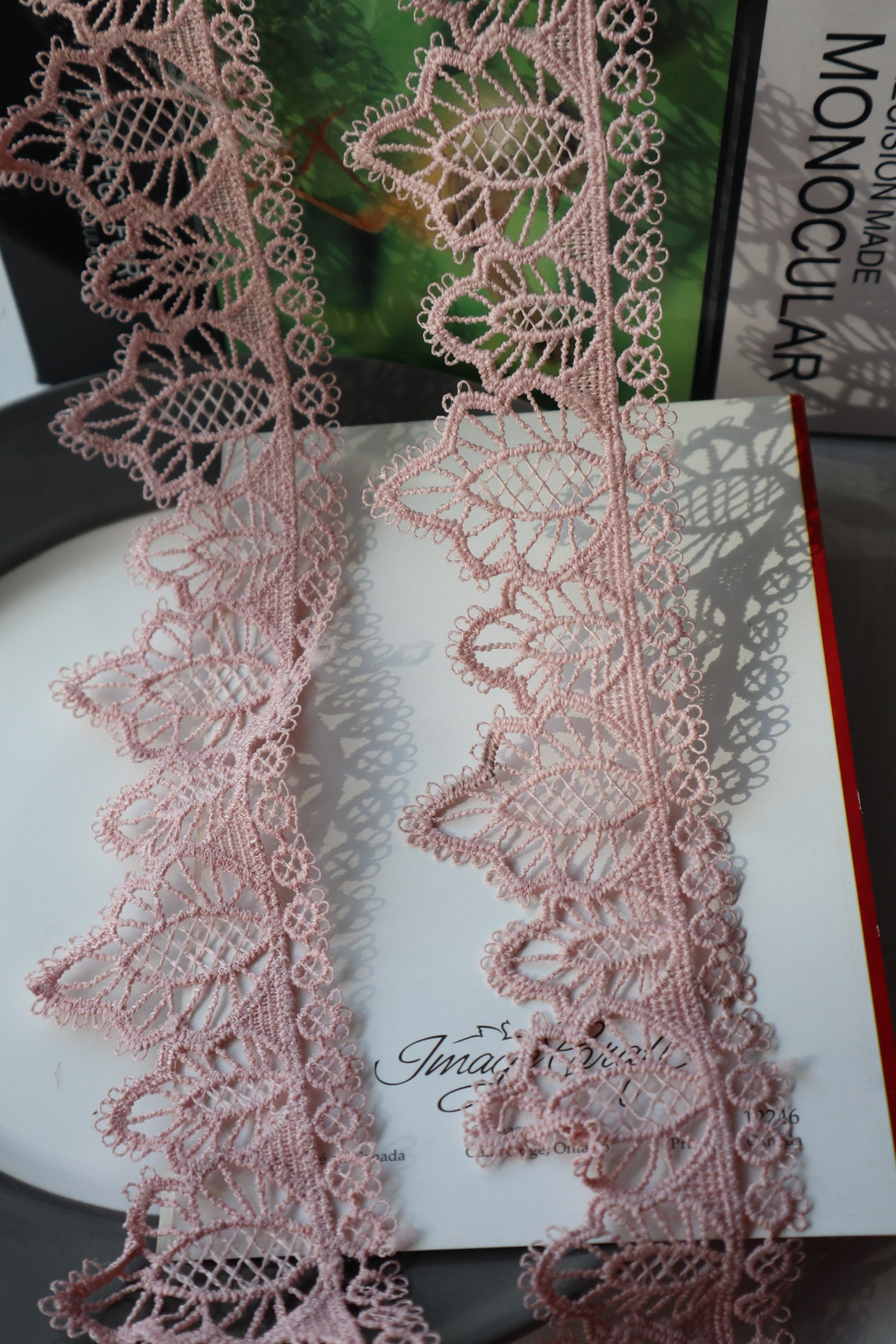 1yard 2yards 10yards Bulk Lot Soft Pink Leaf Leaves Lace Trim Diy ...