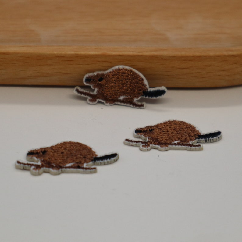 Set of 3pcs 60pcs Bulk Lot Small Animal Otter Beaver Embroidered Iron ...