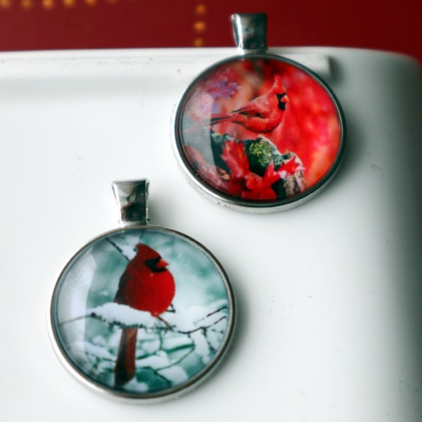 Red Cardinal Charms - Etsy