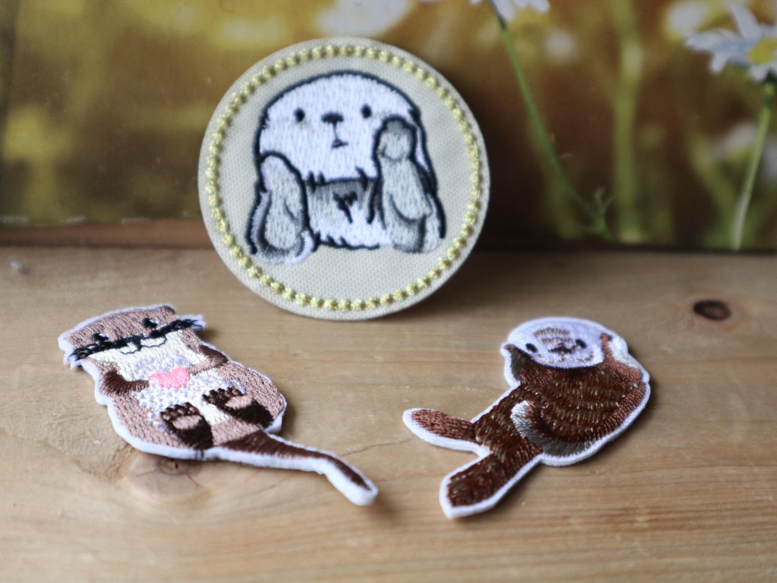 Set of 3pcs 60pcs Bulk Lot Small Animal Otter Beaver Embroidered Iron ...
