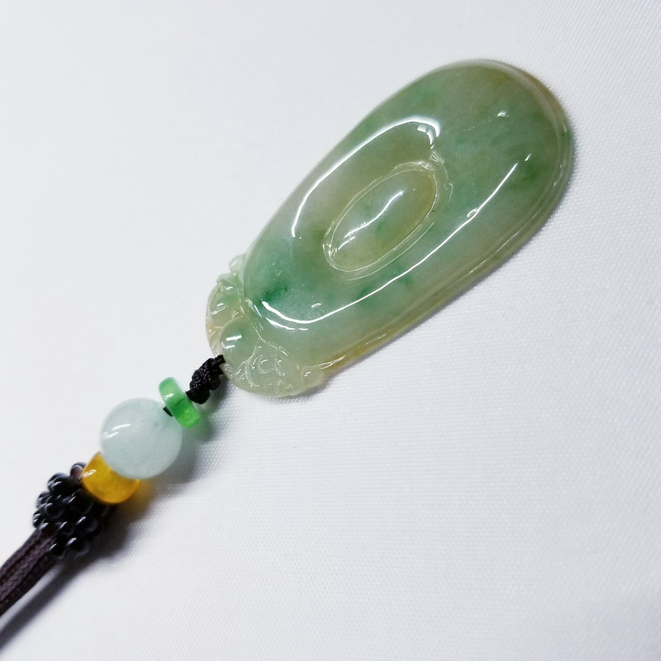 Jadeite Jade Necklace 100% Natural Jade Stone Pendant, Only One and No ...