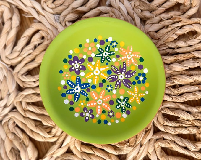 Floral Hand-painted Ring Dish, Jewelry Dish, Trinket Dish, Ring Holder ...