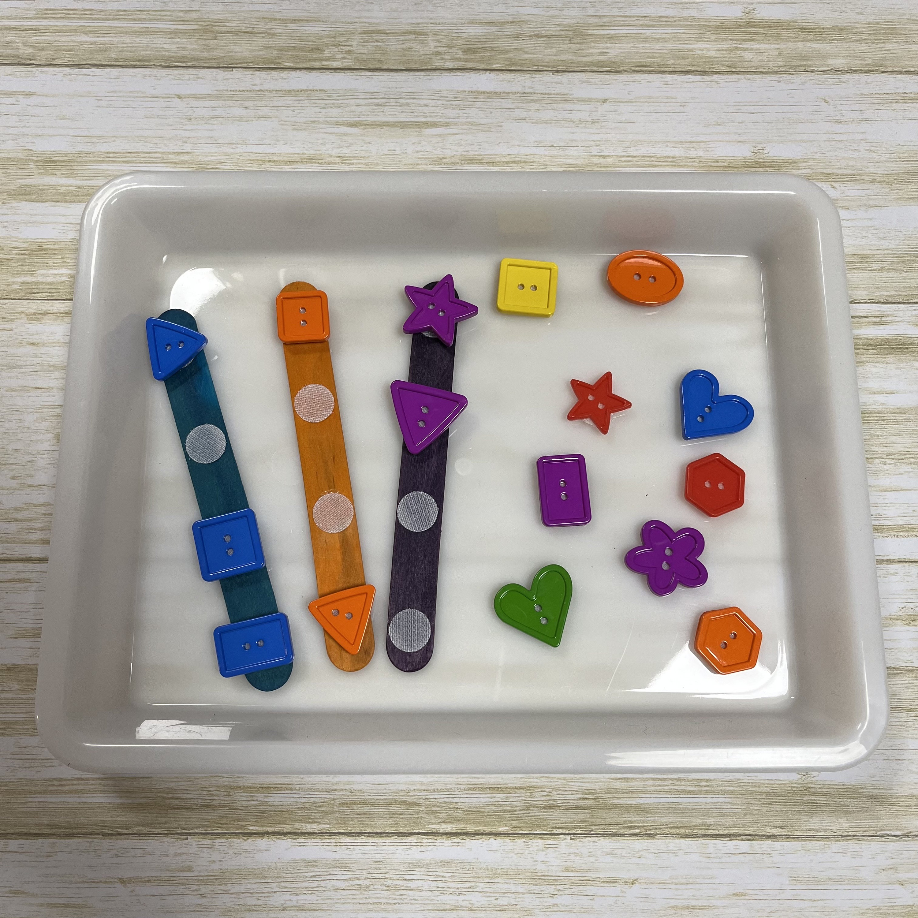 Button Color Sorting Toddler Busy Bag - Etsy