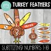 Turkey Feathers Subitizing Activity for Numbers 1-10 | Thanksgiving ...