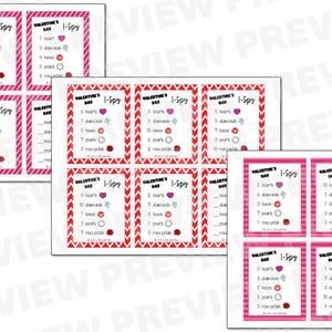 I-spy Valentine’s Day Sensory Bin Task Cards | Valentine Numbers ...