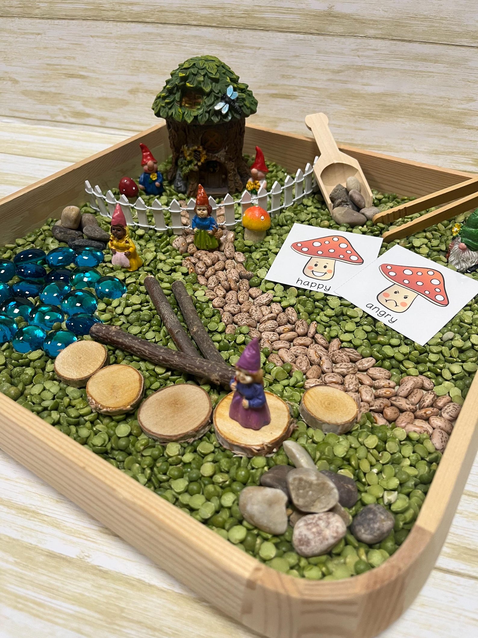 Fairy Gnome Garden Sensory Bin Feat. Feelings Emotions Cards Summer ...