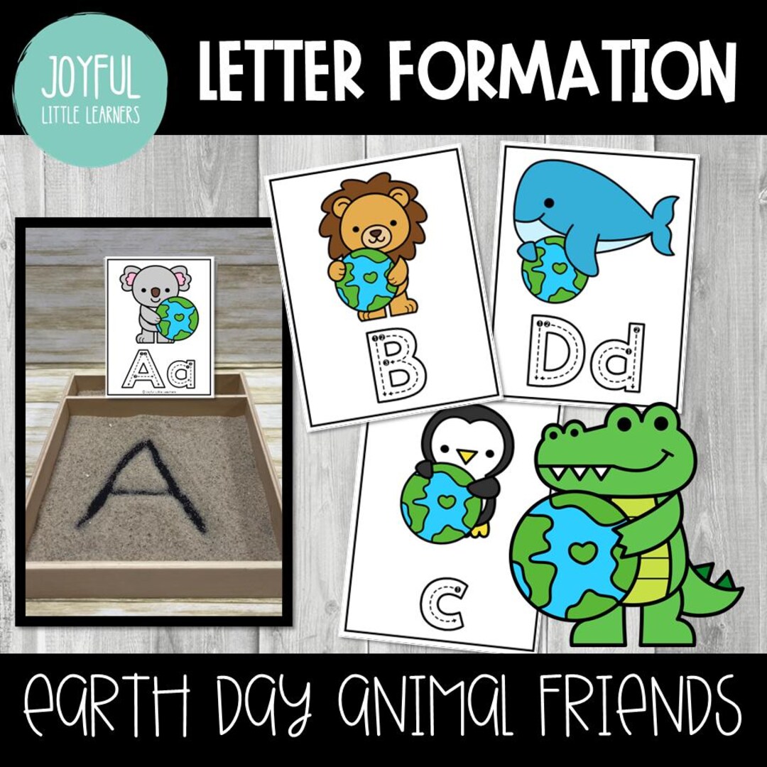 Earth Day Letter Formation Task Cards | Spring Handwriting Dry-erase ...