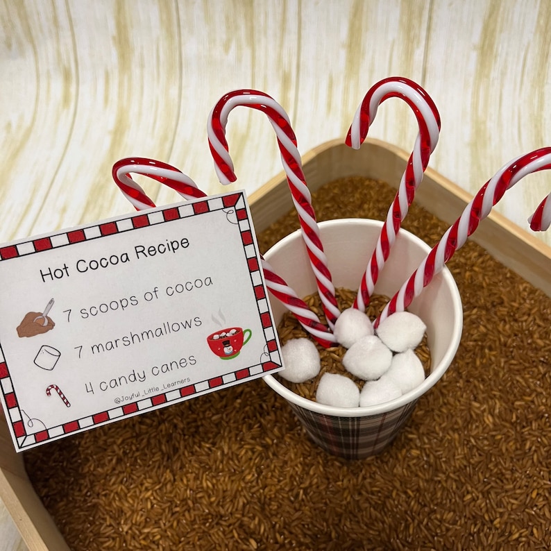 Hot Cocoa Sensory Bin | Hot Chocolate Winter Sensory Bin - Etsy