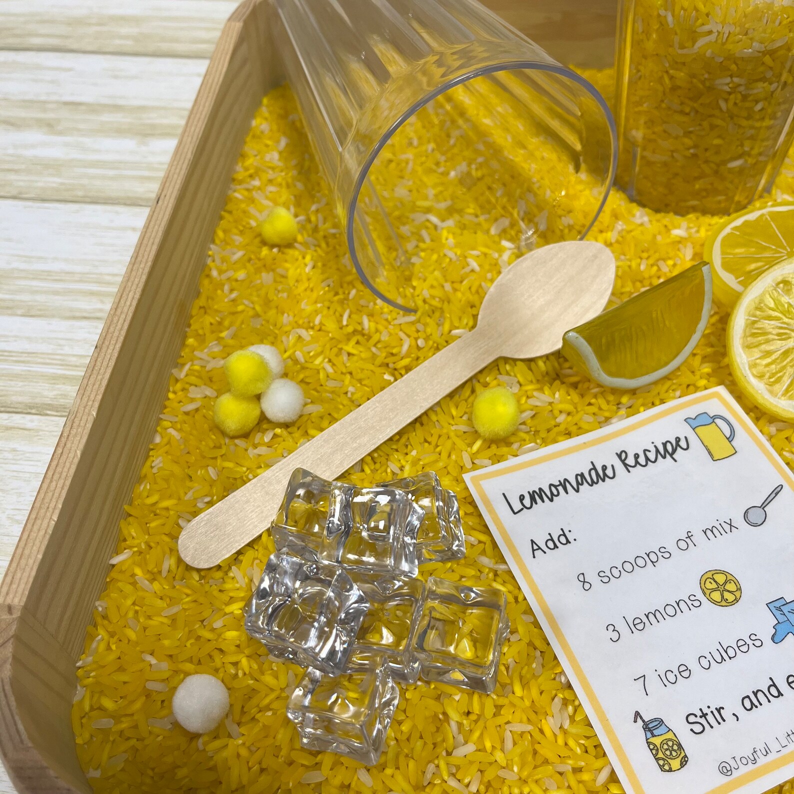 Lemonade Sensory Bin Summer Sensory Bin - Etsy Canada