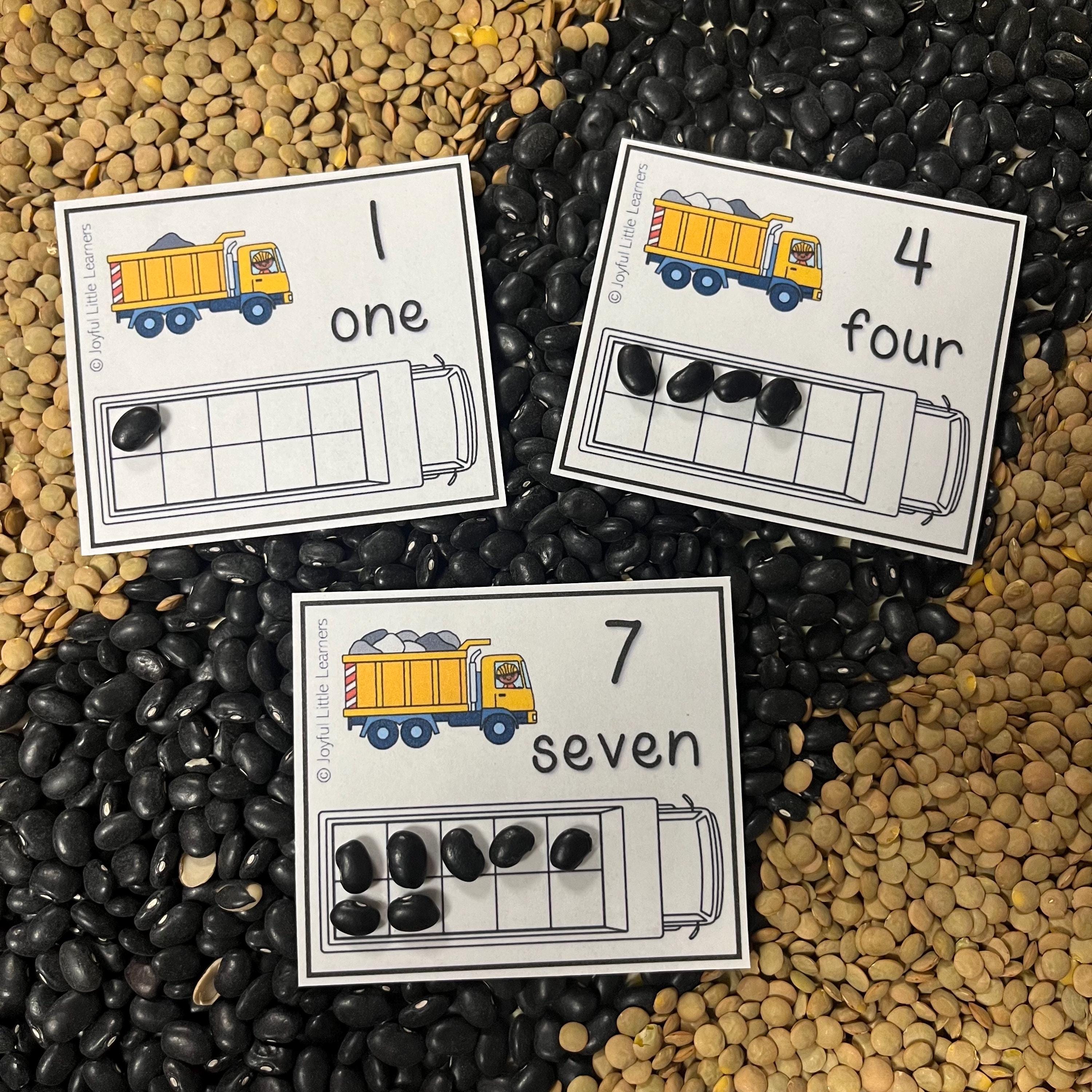 Road Work Sensory Bin | Construction Men | Construction Truck Sensory ...