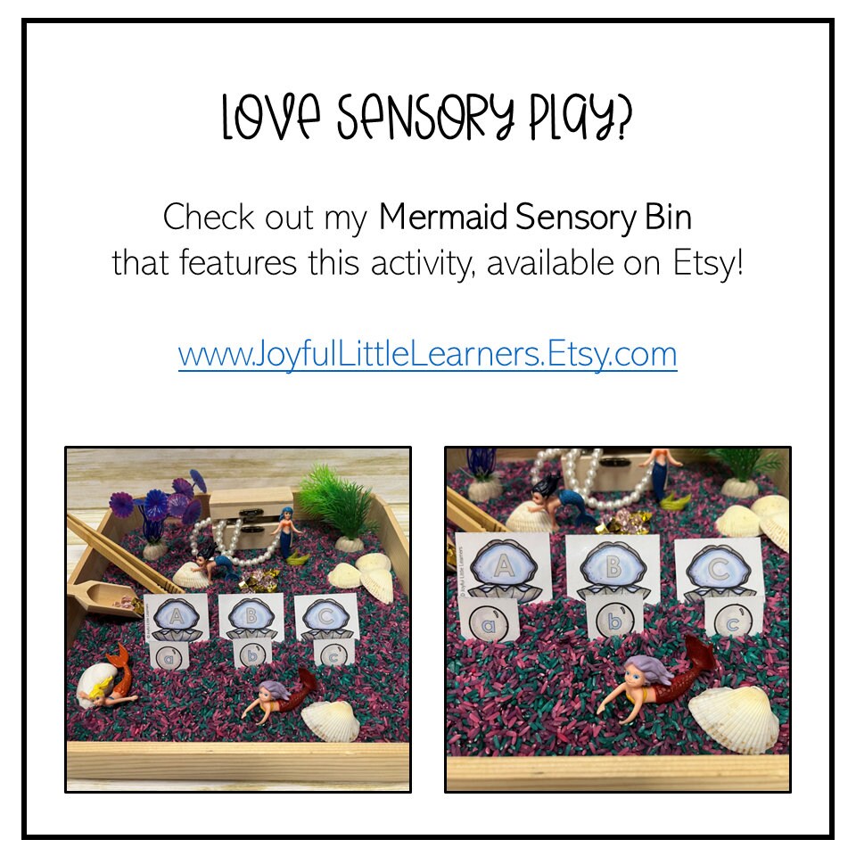 Mermaid Oysters & Pearls ABC Letter Matching Printable Activity Cards ...