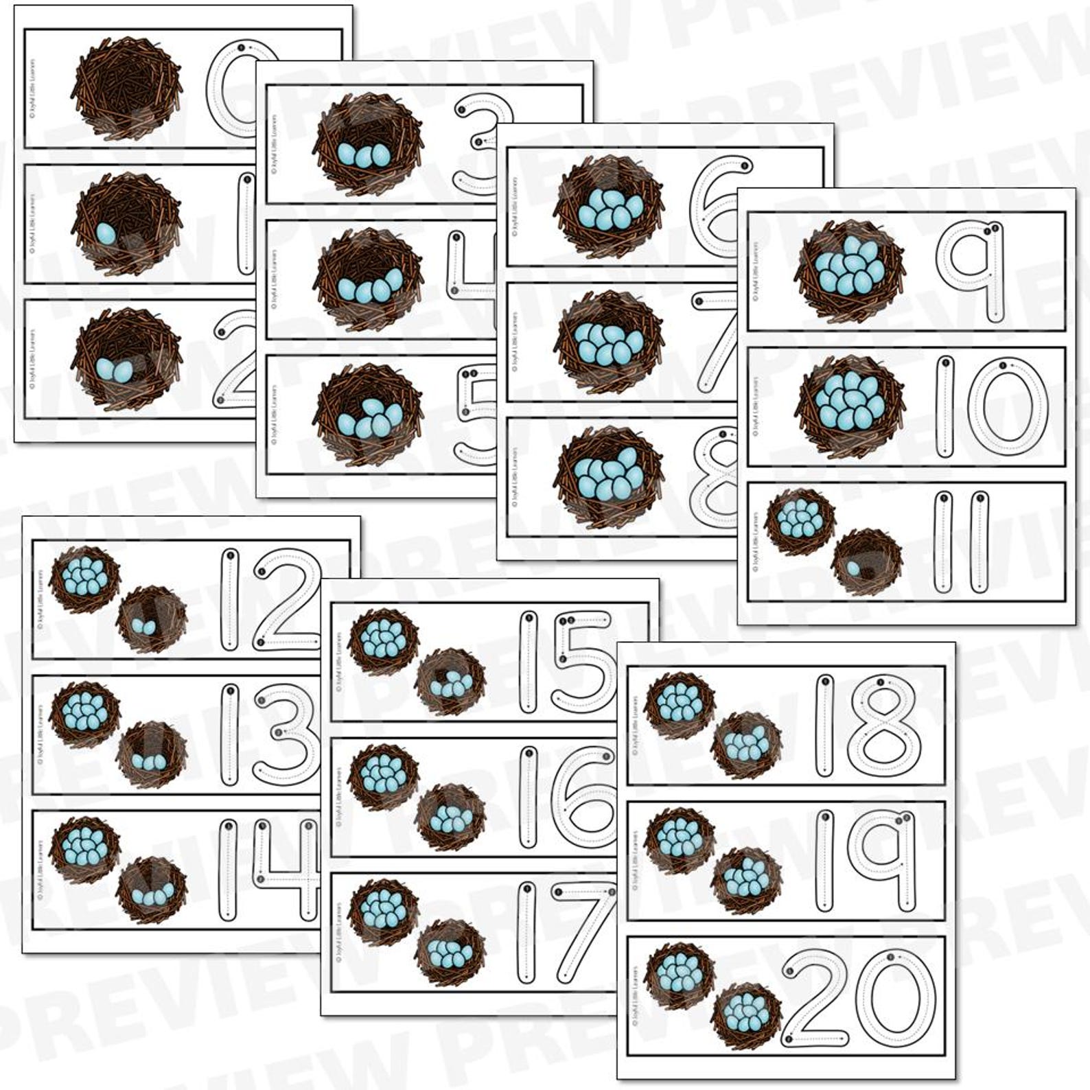 Bird Nest Number Formation Activity | Spring Counting & Number ...